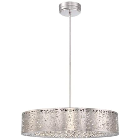 Kovacs P986-077-L Chrome 1 Light 5.75" Height Drum LED Pendant from the ...