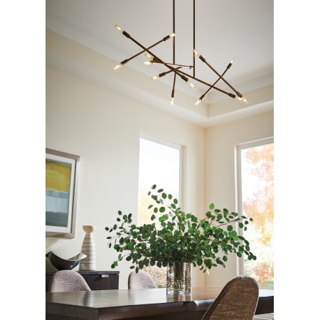 LBL Lighting SU952AB Aged Brass Line 14 Light 48" Wide Linear ...