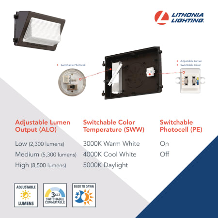 Lithonia Lighting TWR1 LED ALO SWW2 UVOLT PE DDBTXD Dark Bronze ...