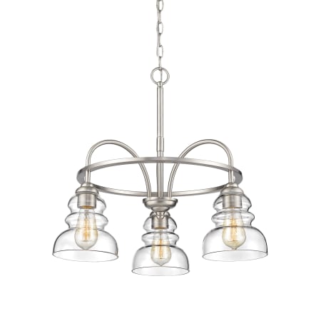 Millennium Lighting 7343-SN Satin Nickel Brighton 3 Light 22" Wide ...