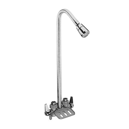 PROFLO PF418 Chrome Double Handle Utility Shower Faucet with Metal ...