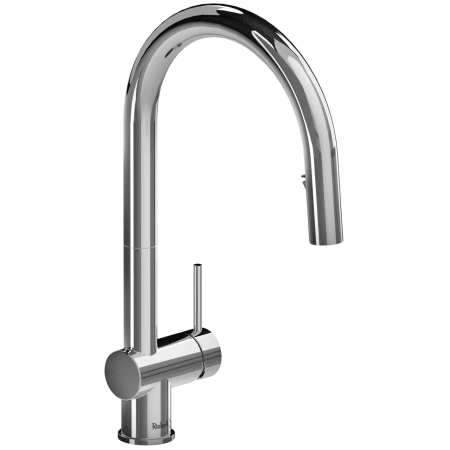 Riobel AZ201C Chrome Azure 1.5 GPM Single Hole Pull Down Kitchen Faucet ...