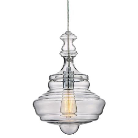 Roseto MVP8809PC Polished Chrome Clermont 10" Wide Schoolhouse Pendant ...
