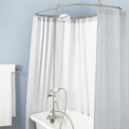 Signature Hardware 428118 Chrome Gooseneck Hand Shower Conversion Kit ...