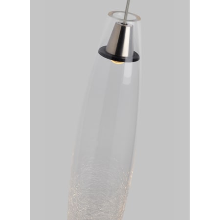 Tech Lighting 700TDCDAPSCCS-LED930 Clear Crackle Shade with Satin ...