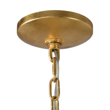 Uttermost 22102 Bright Metallic Gold Leaf Bede 3 Light 22" Single Tier ...