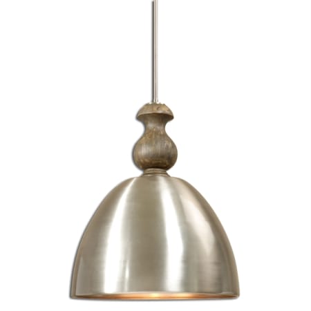 Uttermost 22042 Aluminum Luna 3 Light Single Pendant - LightingDirect.com