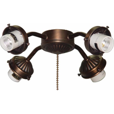 Volume Lighting V0904-2 Polished Brass 4 Light Ceiling Fan Light Kit ...