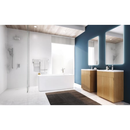 WETSTYLE BLB02-BN-COP-GA Apollo White True High Gloss / Brushed Nickel ...