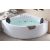 Eago AM200 White 84"Acrylic Whirlpool Tub for Corner Installation with ...