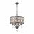 Elk Lighting 11934/4 Weathered Zinc 4 Light 1 Tier Crystal Drum ...