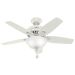 Hunter 51088 Brushed Nickel 42" Indoor Ceiling Fan - 5 Reversible ...