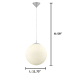 Eglo 90009A Silver 1 Light Foyer Pendant from the Milagro Collection ...