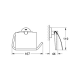 Grohe 40367001 Starlight Chrome Essentials Toilet Paper Holder with Cover - FaucetDirect.com