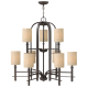 Hinkley Lighting 4548RB Regency Bronze Sloan 9 Light 2 Tier Chandelier ...