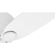 Hunter 51044 White Low Profile Plus 42" 5 Blade Flush Mount Ceiling Fan ...