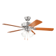 Kichler 339240NI Brushed Nickel 50" Indoor Ceiling Fan with Blades ...