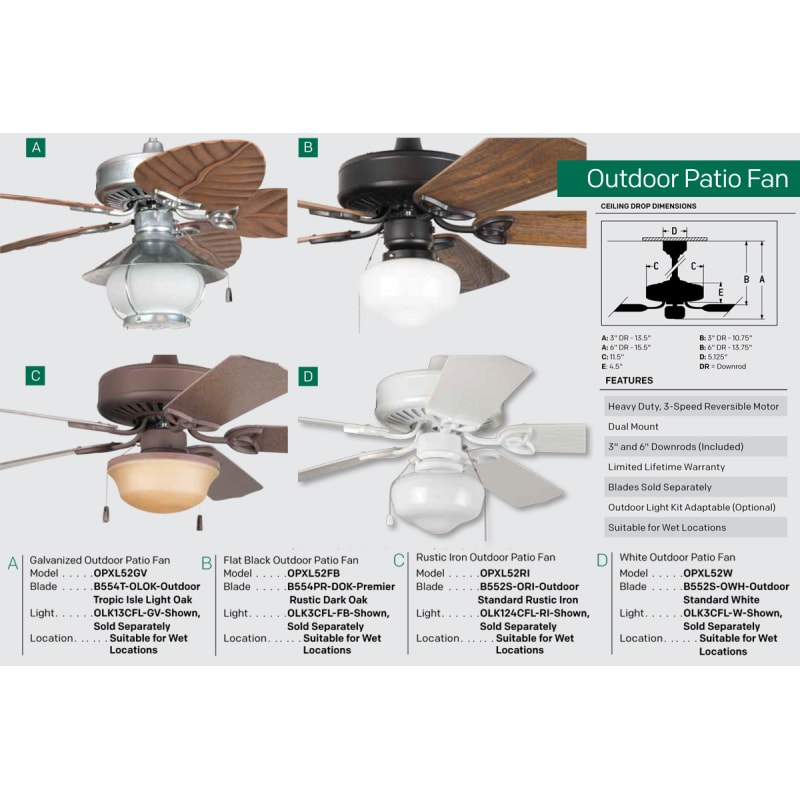 Craftmade Fc 3052 Ceiling Fan Manual | Shelly Lighting
