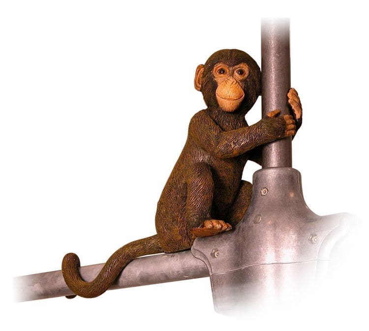 Double Ceiling Fan With Monkey | Shelly Lighting