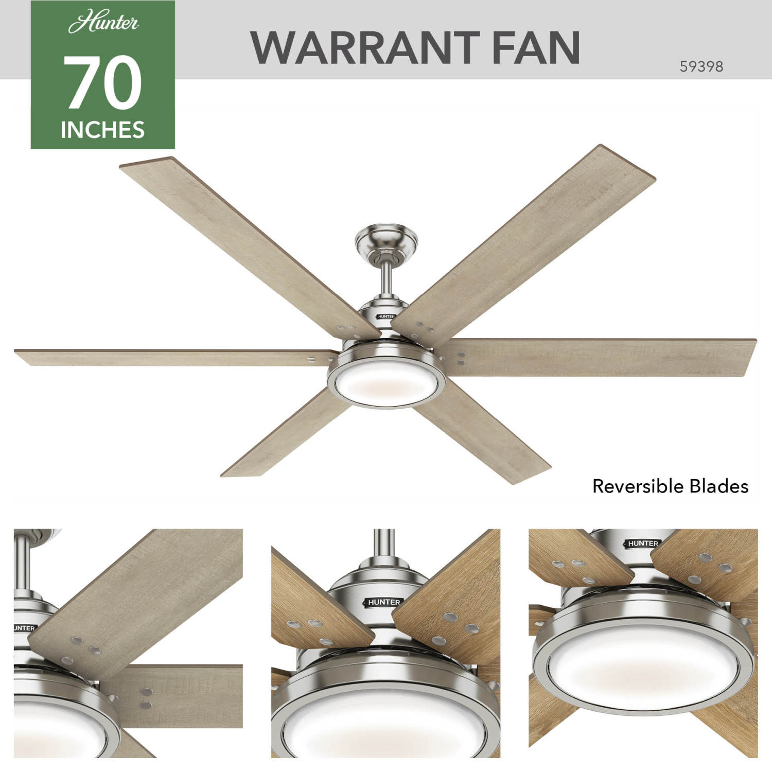 Hunter 70 Inch Ceiling Fans | Shelly Lighting