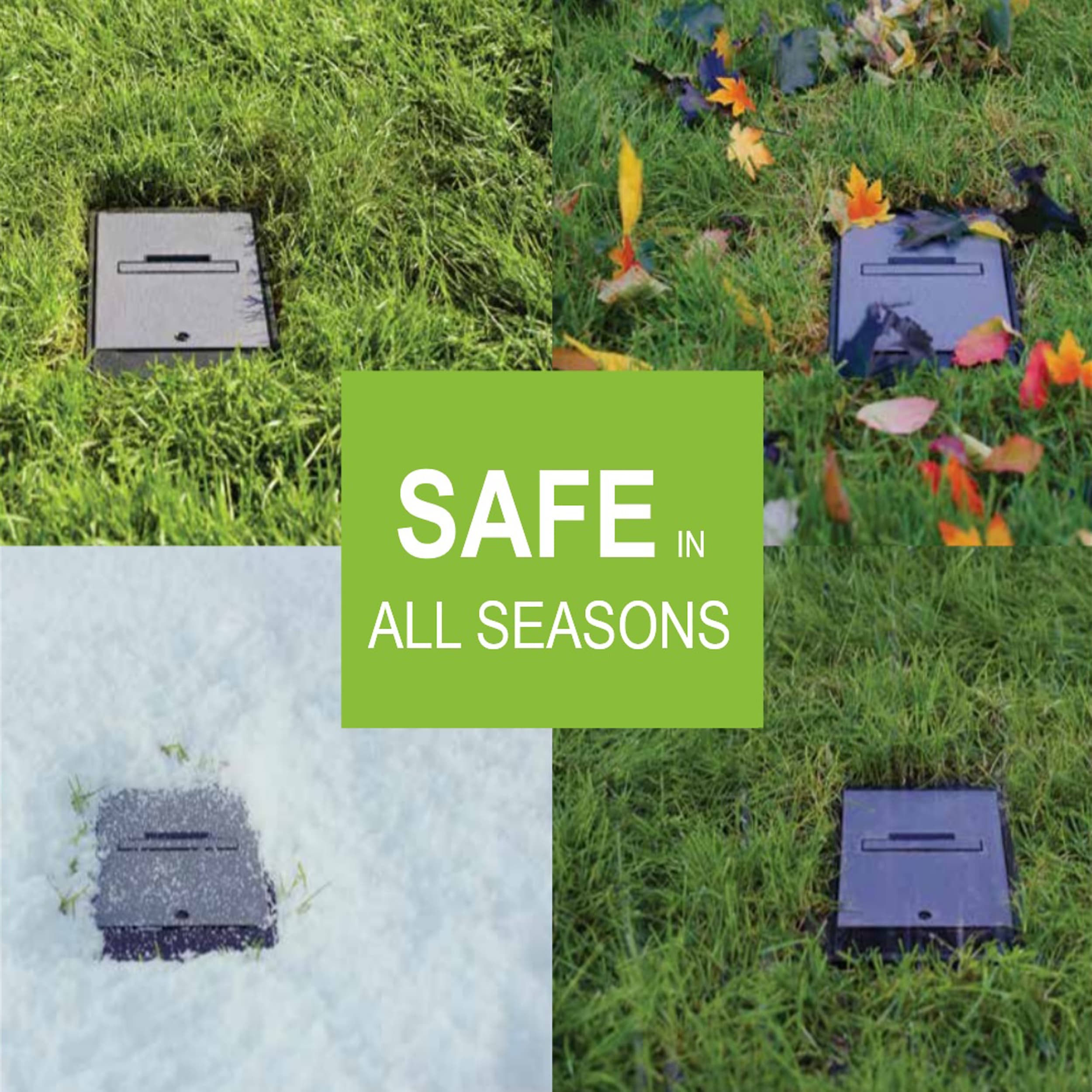 Outdoor In-Ground Cover Assembly Box, Waterproof, 12-Port, 48% OFF