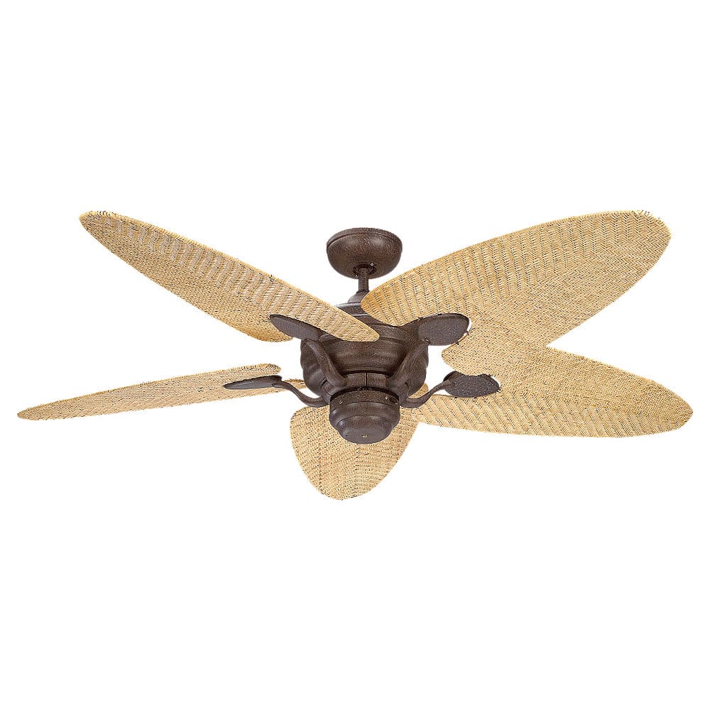 Woven Banana Leaf Ceiling Fan Blades | Shelly Lighting