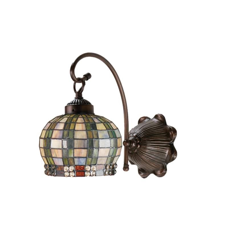 Meyda Tiffany 19012 7" W Jeweled Basket Wall Sc...