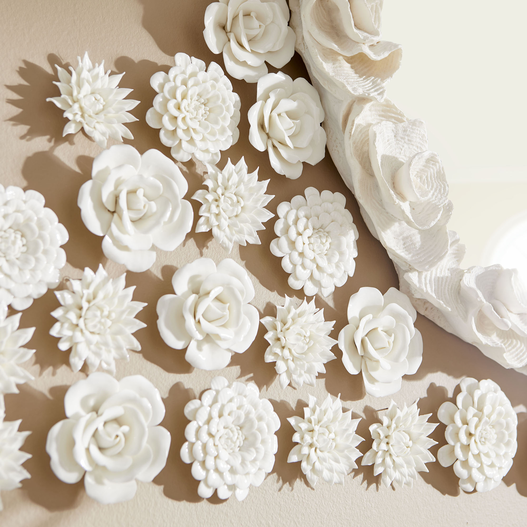 Cyan Design 09107 Wall Flowers 1 1 2 X 4 1 4 Botanical Ceramic Off Cyan Design 09107 Wall Flowers 1 1 2 X 4 1 4 Botanical Ceramic Off