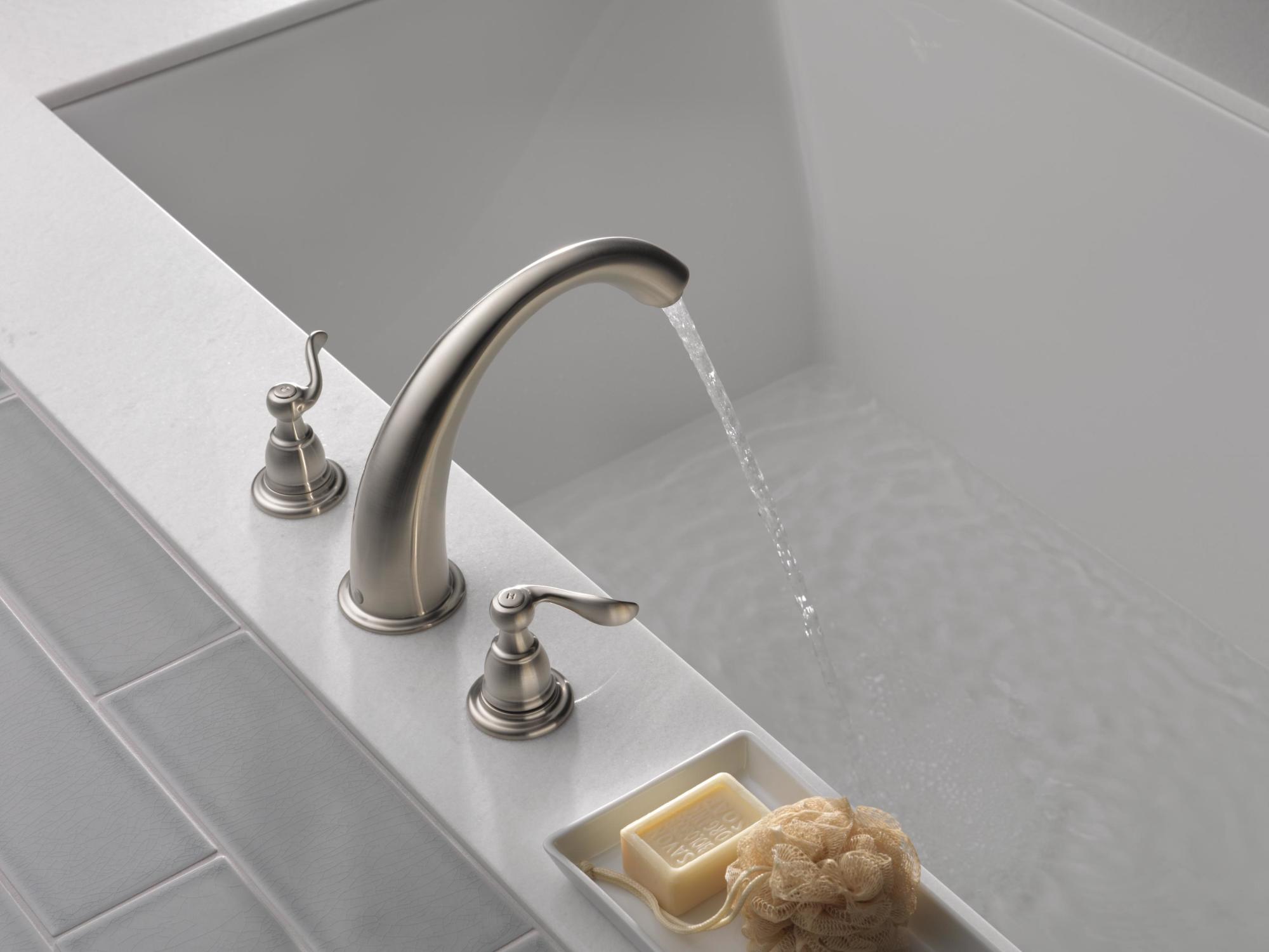 Delta BT2796 Windemere Deck Mounted Roman Tub Filler Trim - - Chrome ... Delta BT2796 Windemere Deck Mounted Roman Tub Filler Trim - - Chrome ...