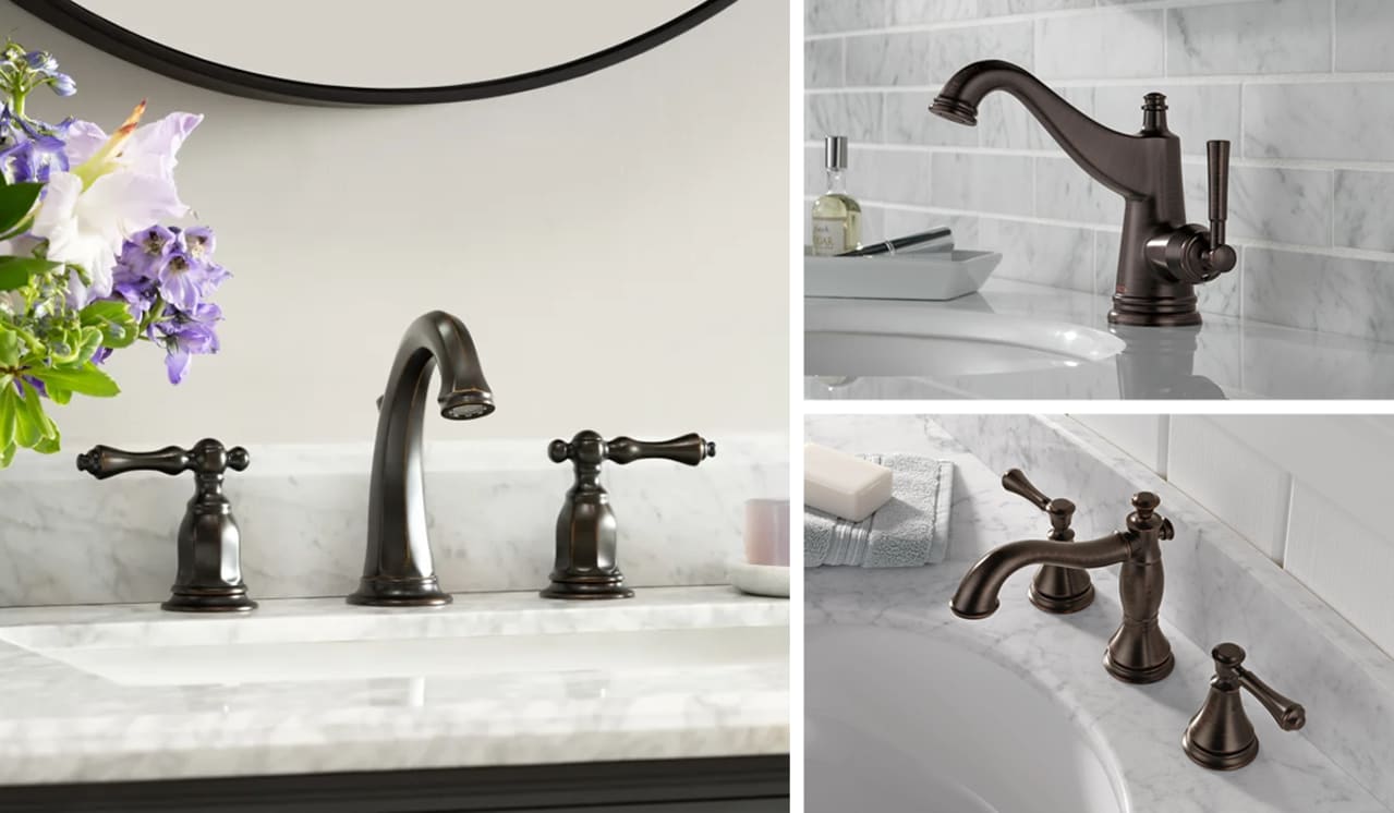Craftsman Style Bathroom Faucets Signature Hardware 484181 Tinted Oak