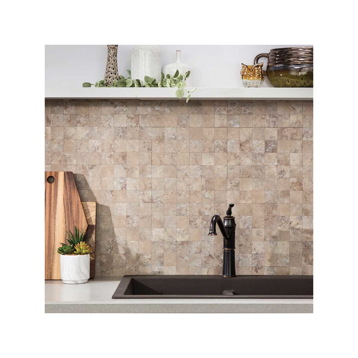 Peel and stick travertine backsplash store