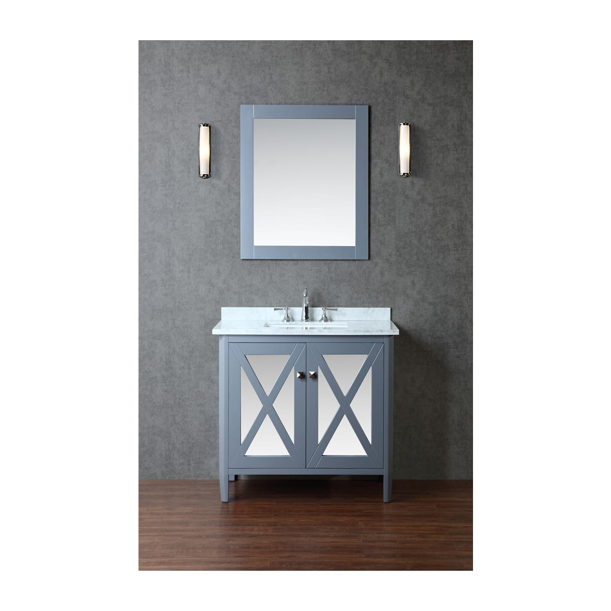 Ariel SC-SUM-36-SWG Summit 36" Free Standing Vanity Set | Build.com