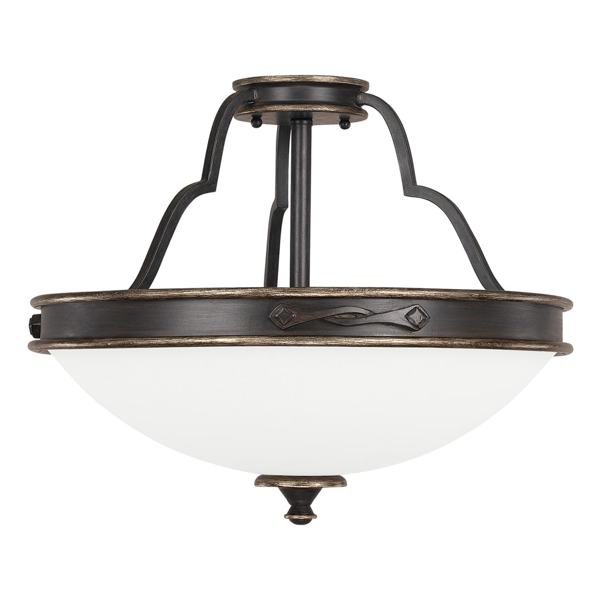 Capital Lighting 4253SY Wyatt 3 Light Semi-Flush | Build.com