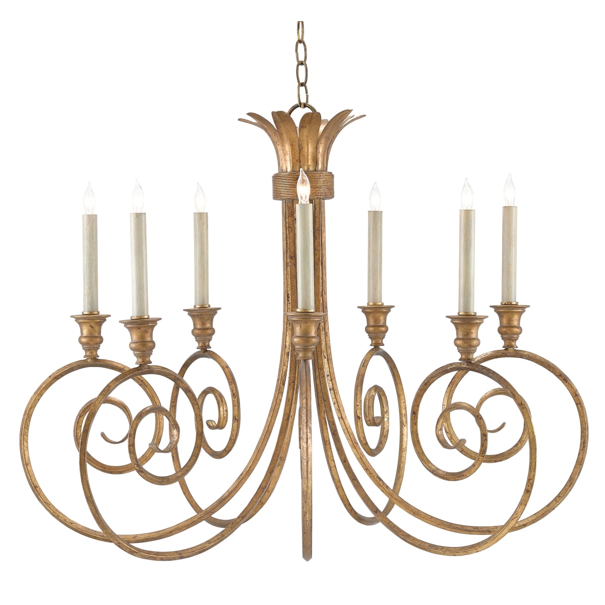 Currey and Company 9000-0308 Eyelash 7 Light 35" | Build.com