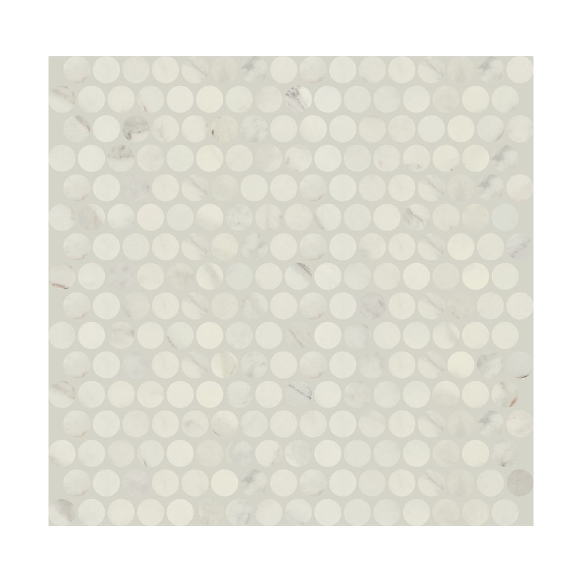 Daltile FM10PNYRDMS1P2 Famed - 1" Circle Penny Mosaic | Build.com