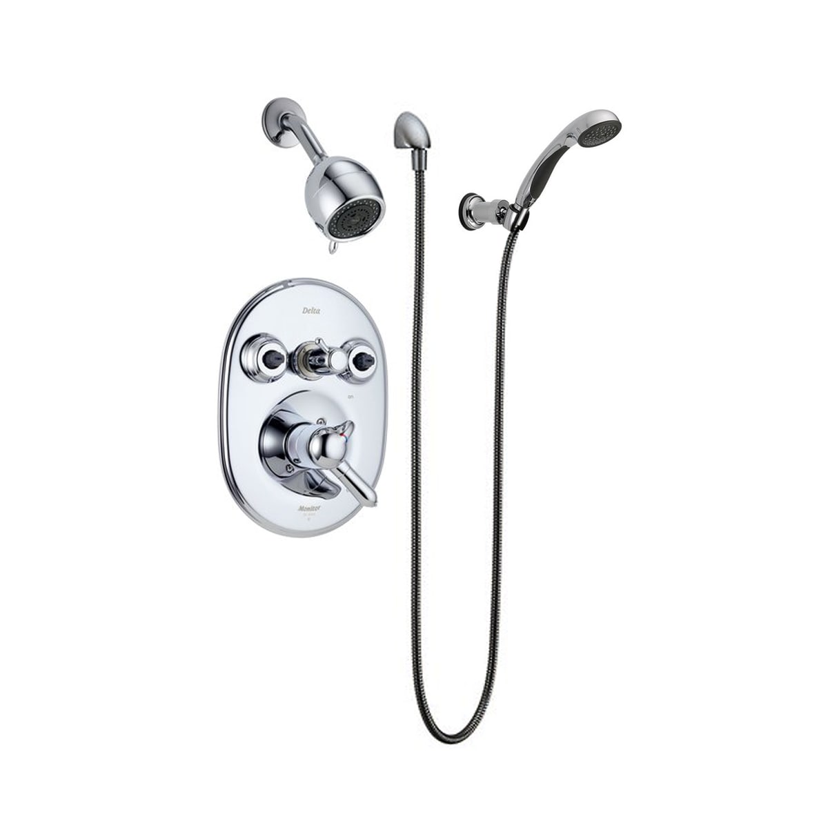 Delta Innovations Monitor 18 Jetted Shower Package CH with | Build.com