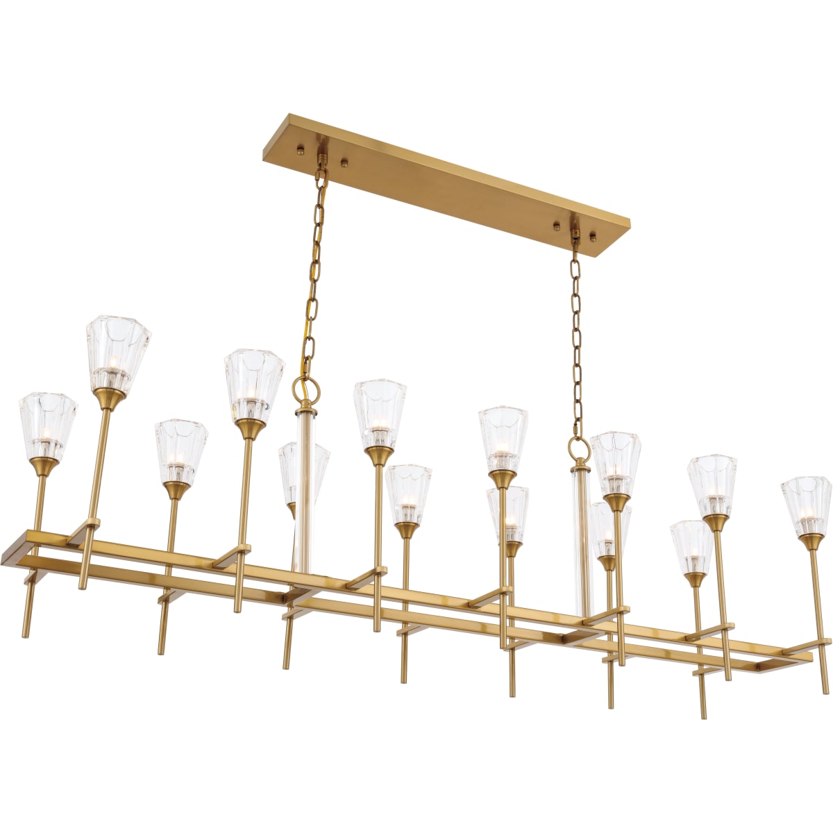 Elegant Lighting 1552D60BB Soiree 14 Light 60" Wide Linear | Build.com