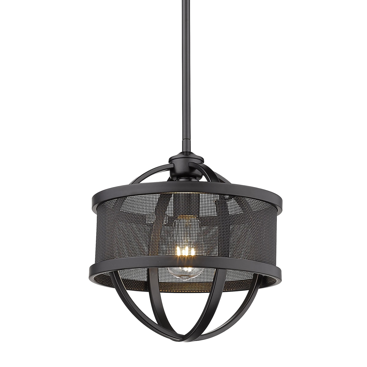 Golden Lighting 3167-M1L BLK-BLK Colson 11" Wide | Build.com