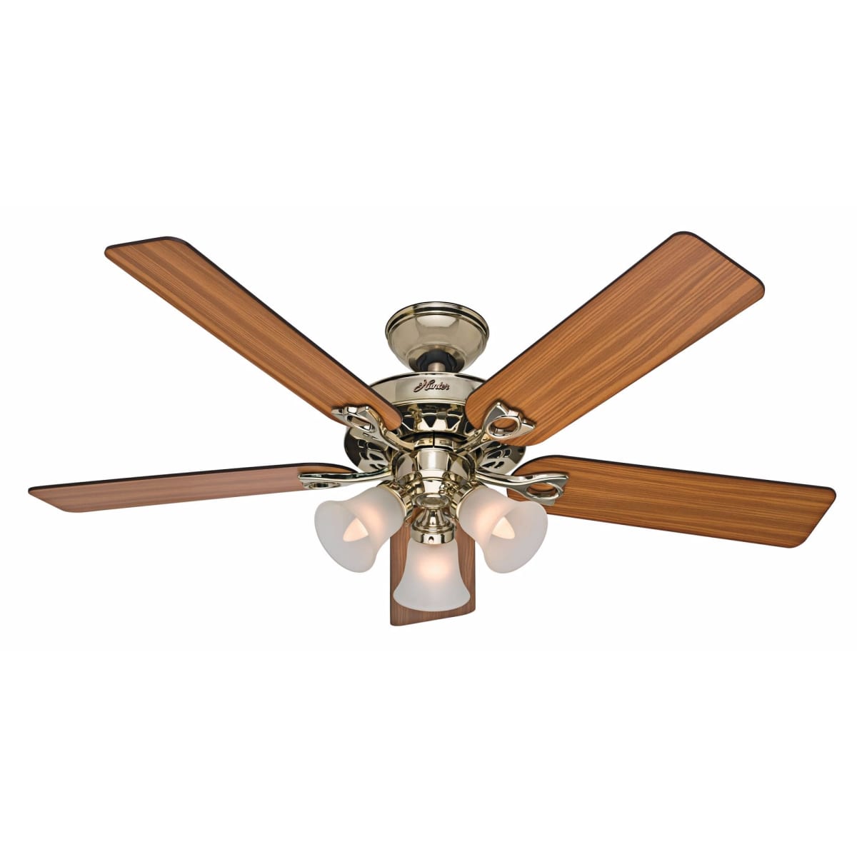 Hunter 53116 52" Indoor Ceiling Fan - 5 Reversible Blades, | Build.com