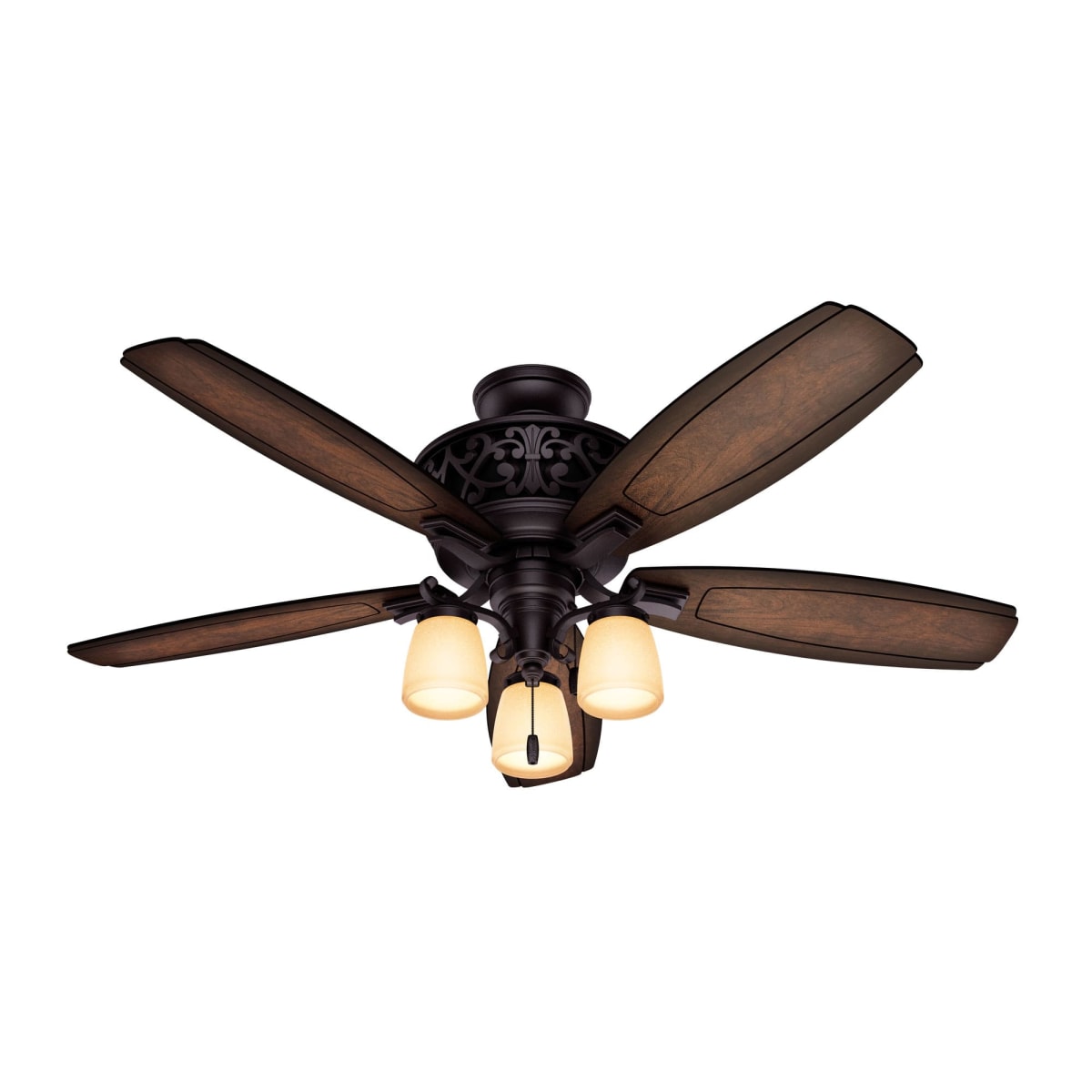 Hunter 54016 54" Indoor Ceiling Fan - 5 Reversible Blades | Build.com