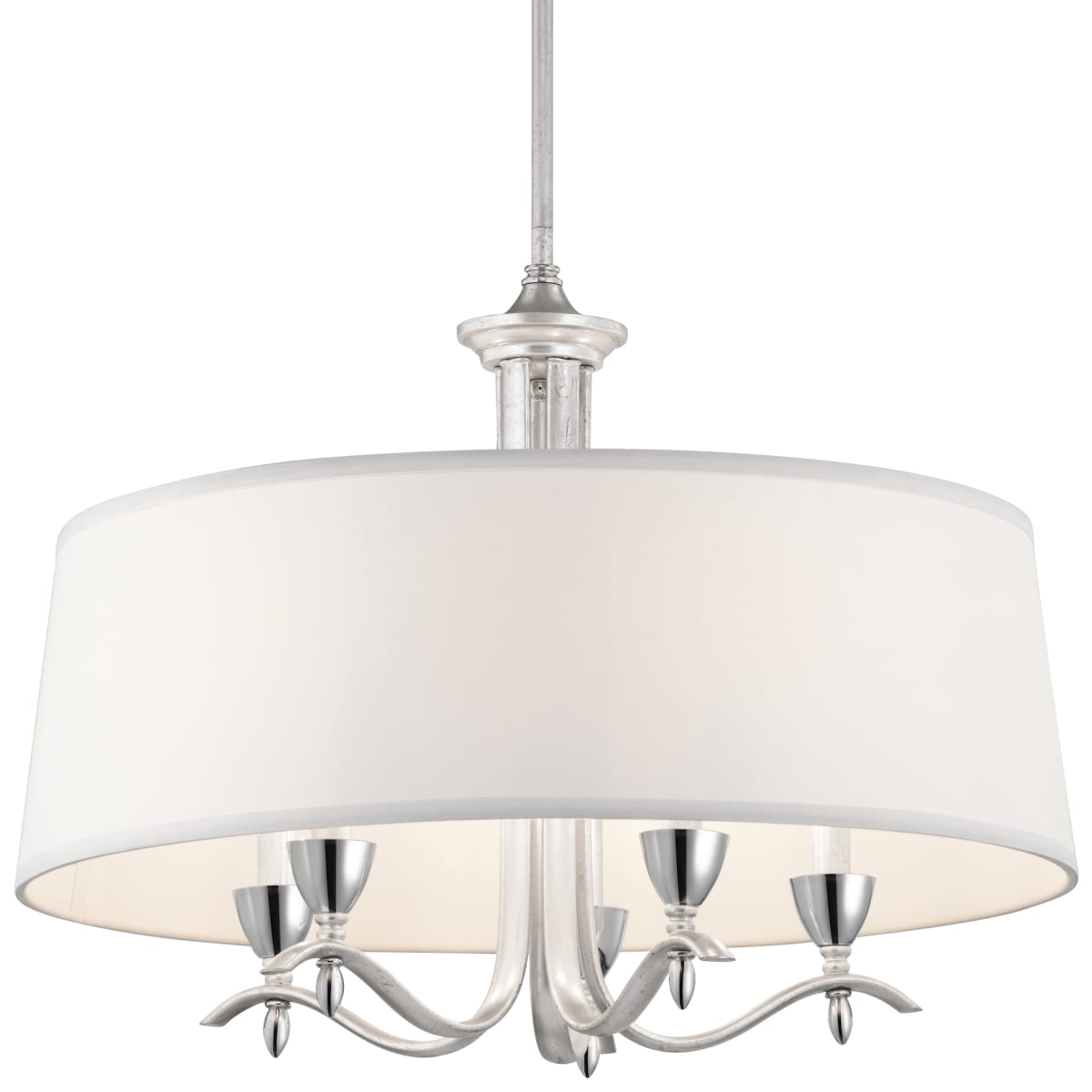 Kichler 43837SIL Cordova 24" Wide 5 Light Drum Chandelier | Build.com