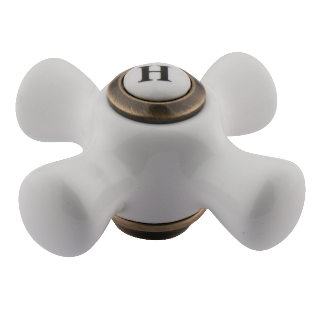 Kingston Brass KBH1603PXH Hot Porcelain Cross Handle, 3/8" | Build.com