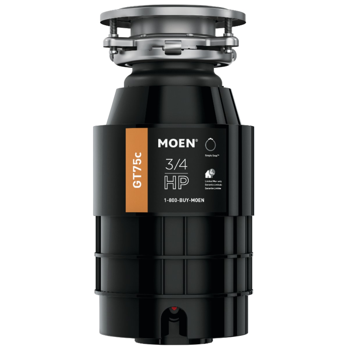 Moen GT75C GT Series 3/4 HP Continuous Garbage Disposal | Build.com