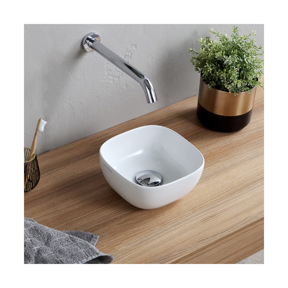 Nameeks Scarabeo 1809-No Hole Scarabeo Glam 9" Square | Build.com