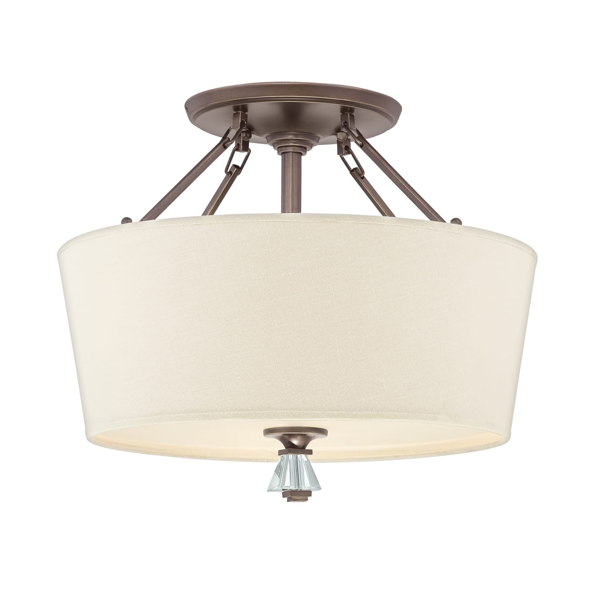 Quoizel Deluxe 3 Light 18" Wide Semi-Flush Ceiling | Build.com