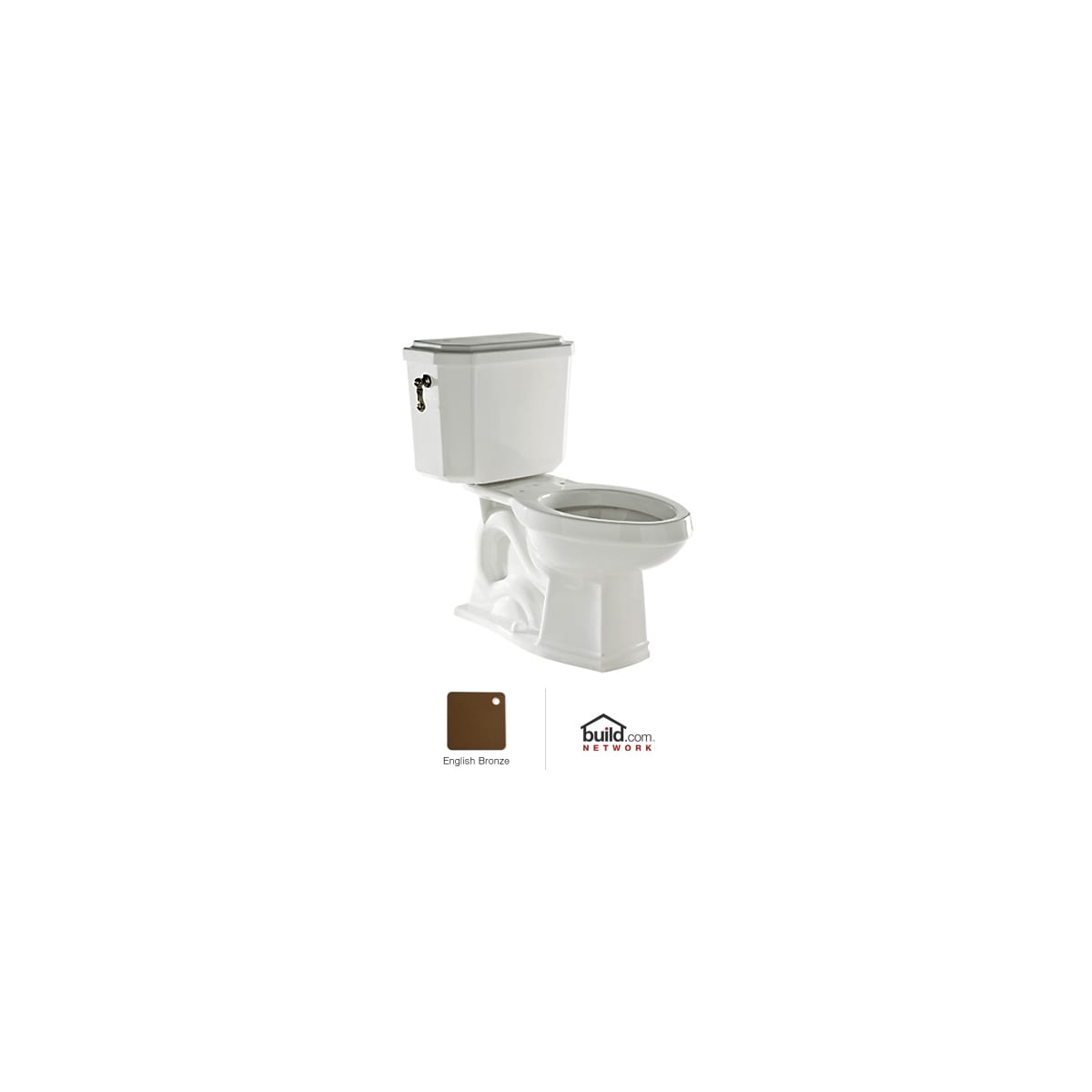 Rohl U.KIT132-EB Deco 1.6GPF Elongated Toilet with 12" | Build.com