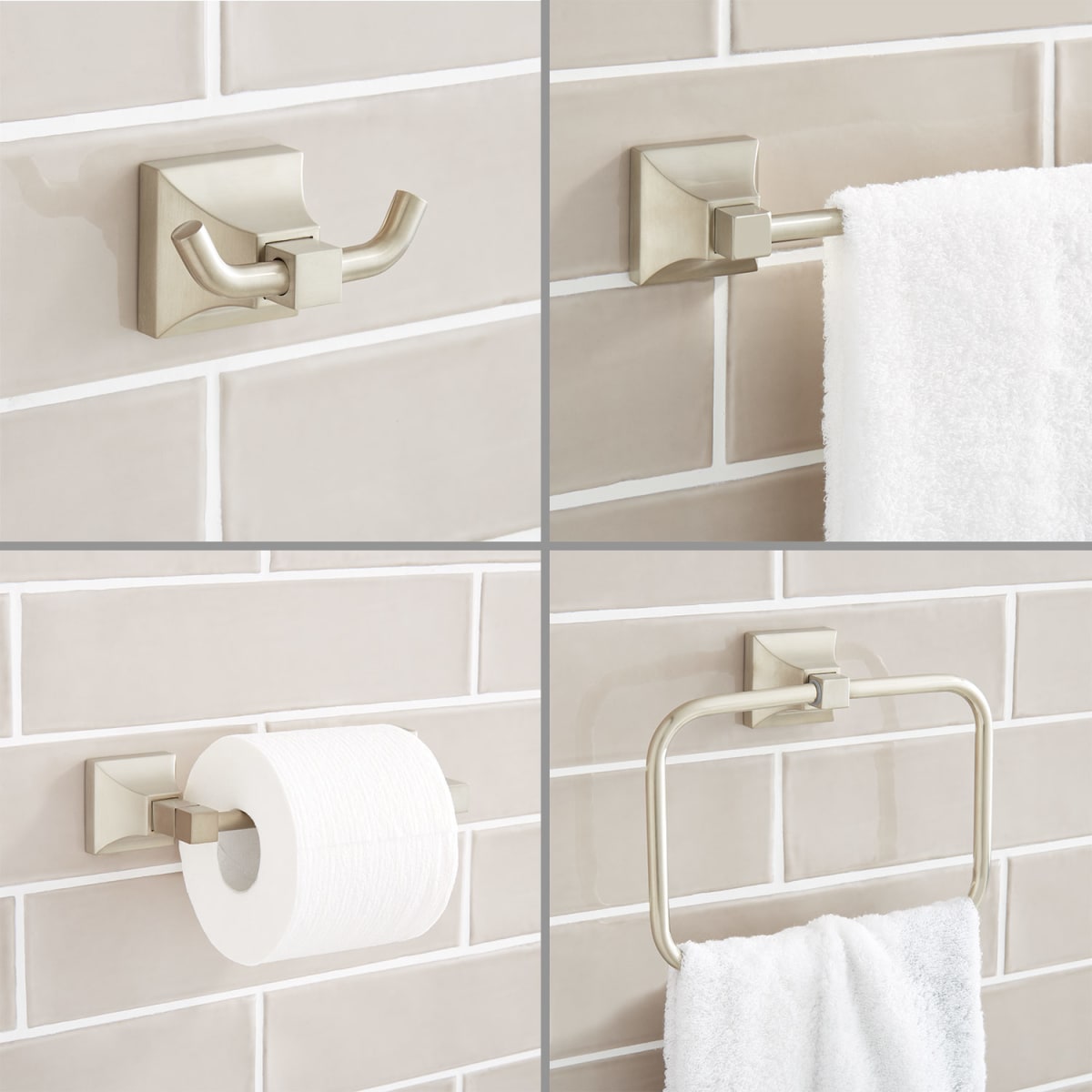 Signature Hardware 447208 Carraway Bathroom Hardware Set | Build.com