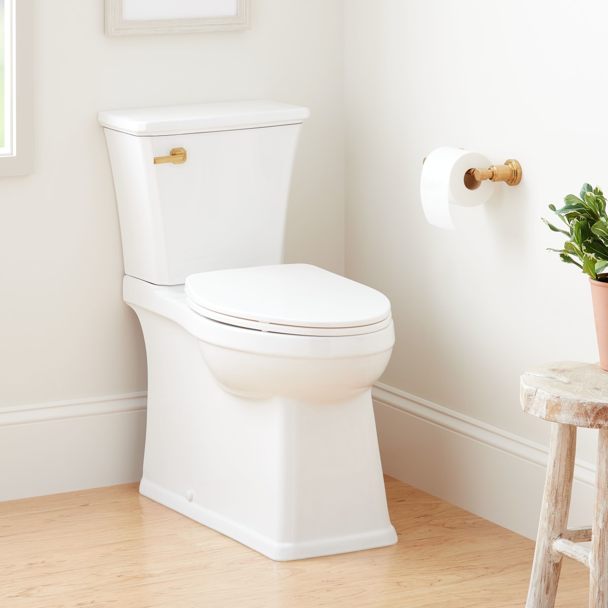 Skirted toilet store