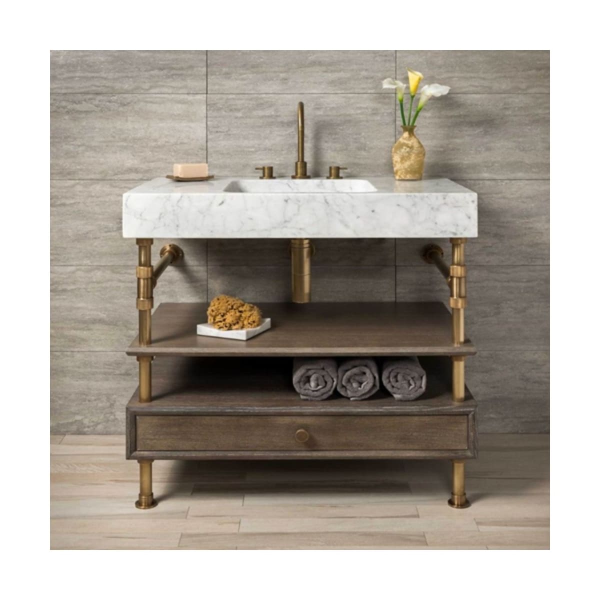 Stone Forest PFS-TD-36-AB-WSD6 Elemental Console Base Only | Build.com