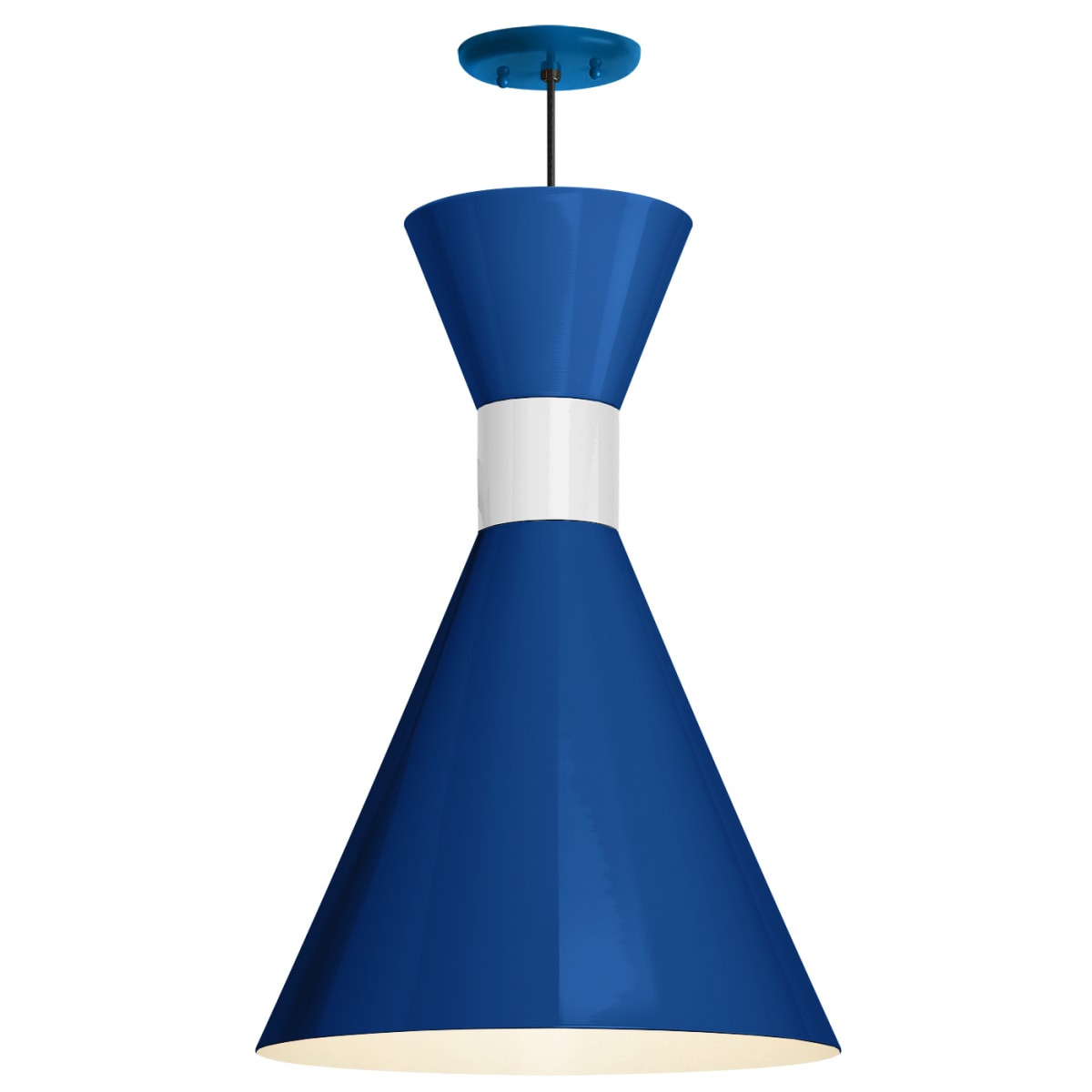 Troy RLM Lighting 5DMC12MBLUWT-BC Mid Century Single Light | Build.com